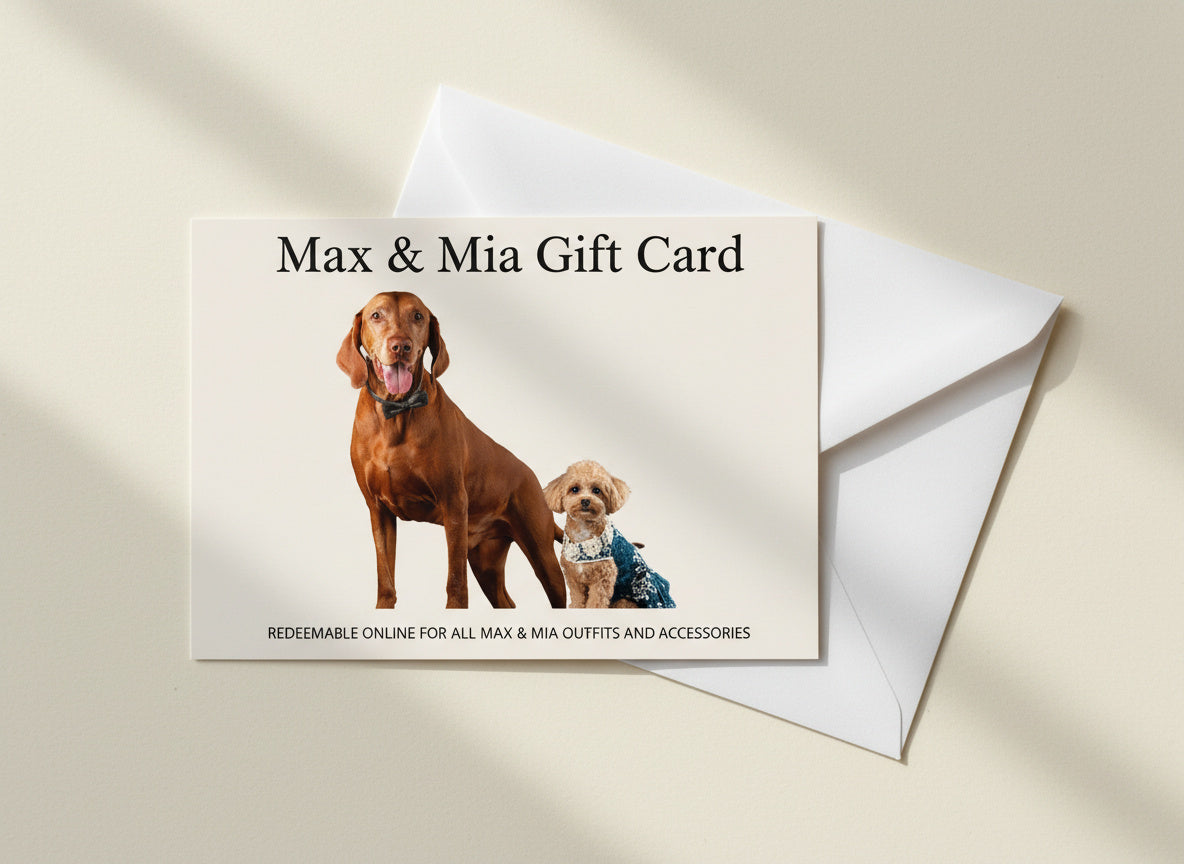 Max & Mia Digital Gift Card – Pet Outfits & Accessories – MAX & MIA FASHION